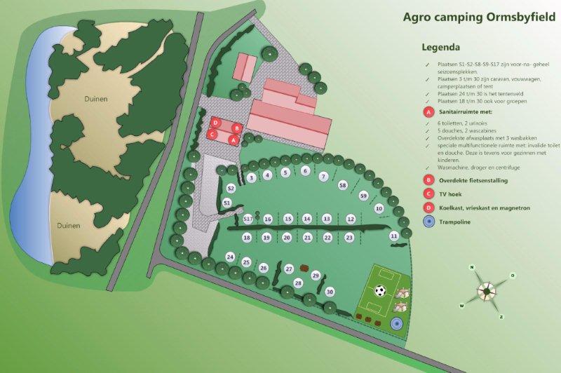 Plattegrond - Agro-Camping Ormsby Field